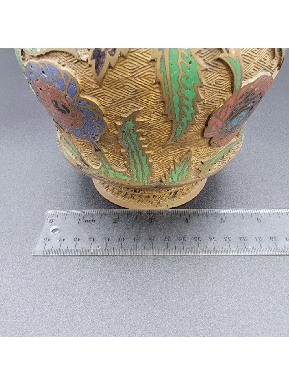 Accents | Antique Japanese Champleve Bronze Vase With Dragon Head ...